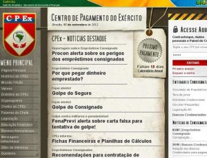 Site do CPEX - www.cpex.eb.mil.br